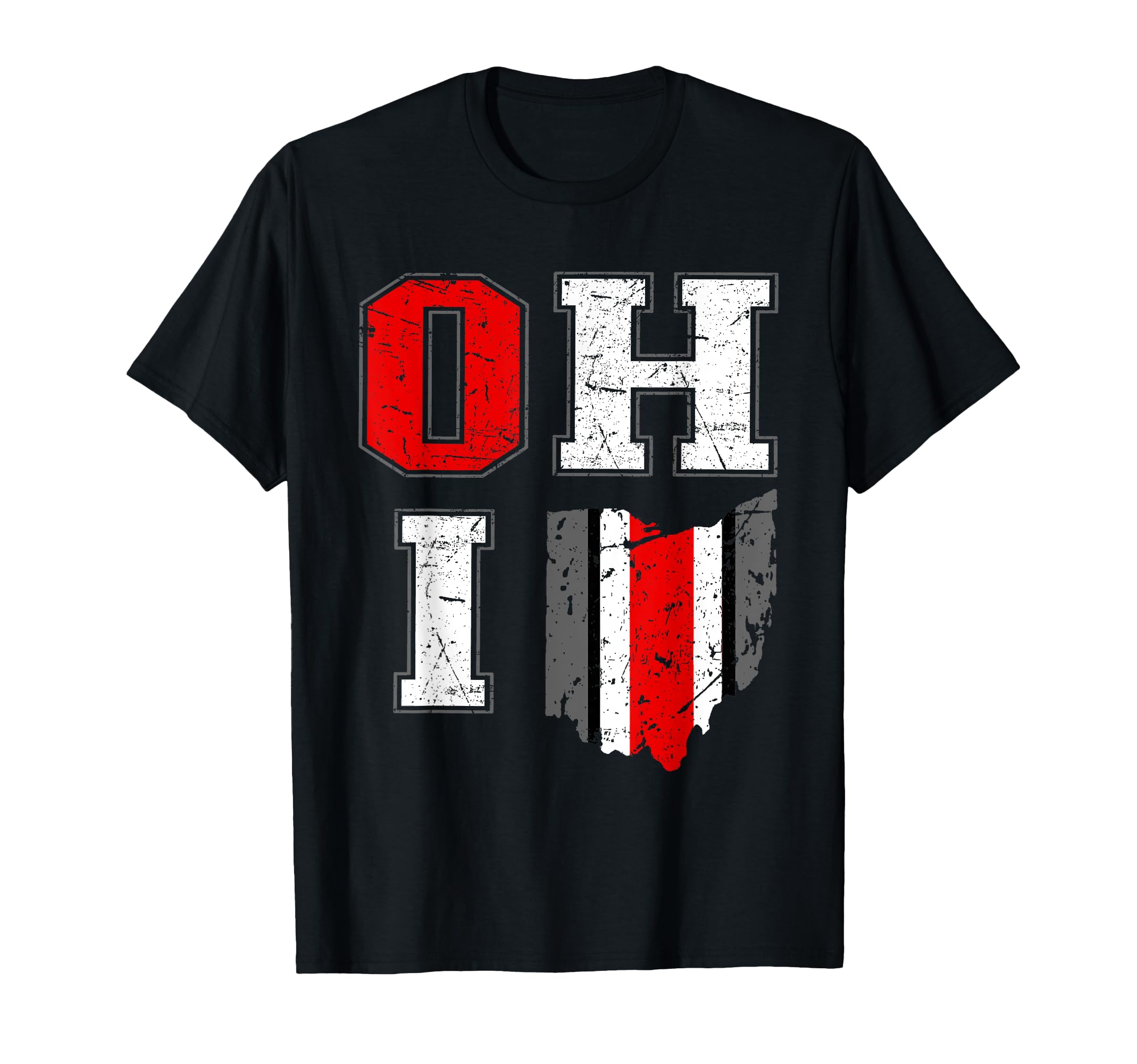 Amazon.com: Vintage OHIO tee state of Ohio Map Women Men T-Shirt ...