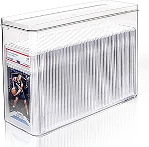 Amazon.com: Clear Graded Cards Storage Box, Acrylic Box for PSA Graded ...