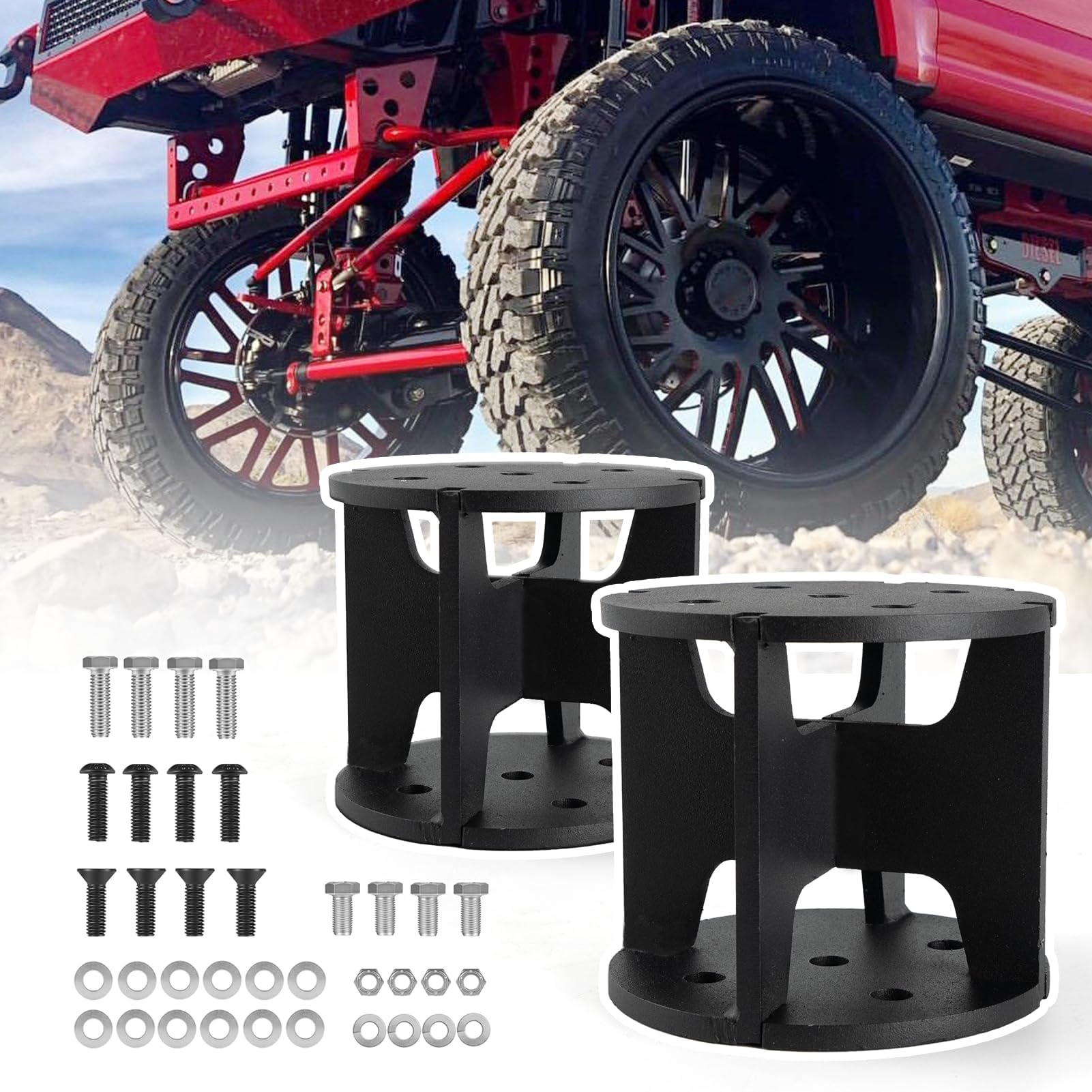 Amazon.com: GOMADEIT 4" Steel Air Spring Spacers for Firestone, Air ...