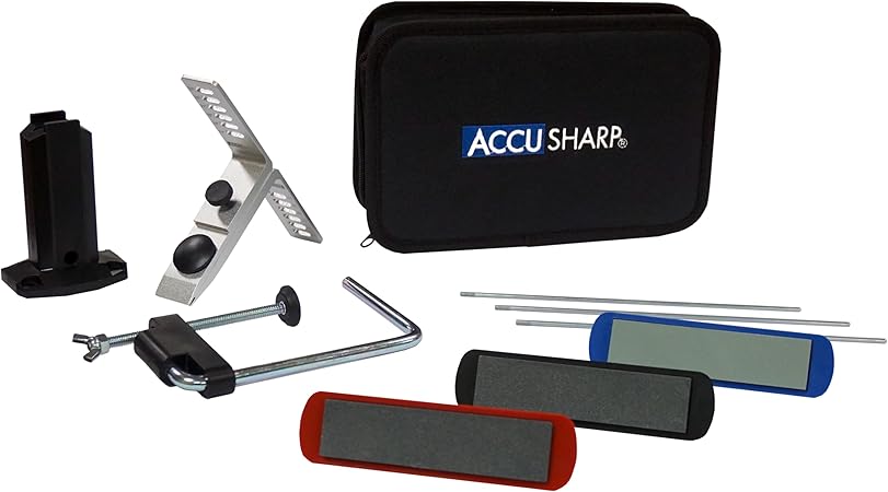 Amazon.com: AccuSharp Stone Knife Sharpening Kit, Straight-Bladed ...
