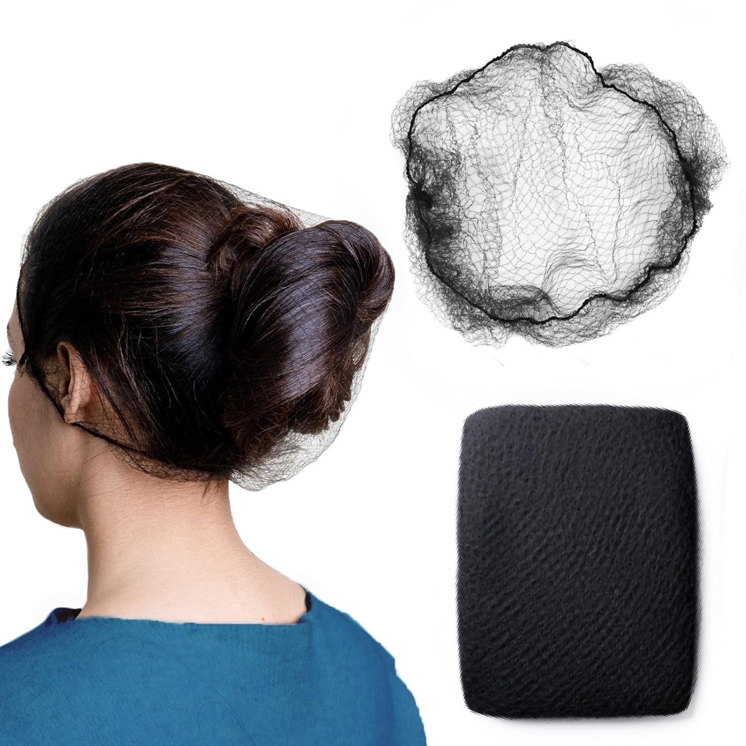100Pcs Black Hair Net 24 Invisible Hair Nets for Philippines | Ubuy