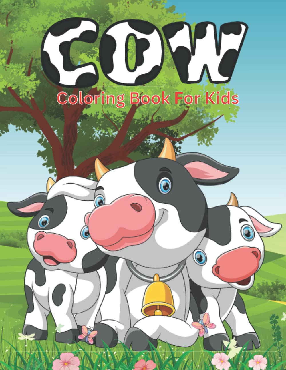Buy COW Coloring Book For kids: Amazing Farm Animals Coloring Book For ...