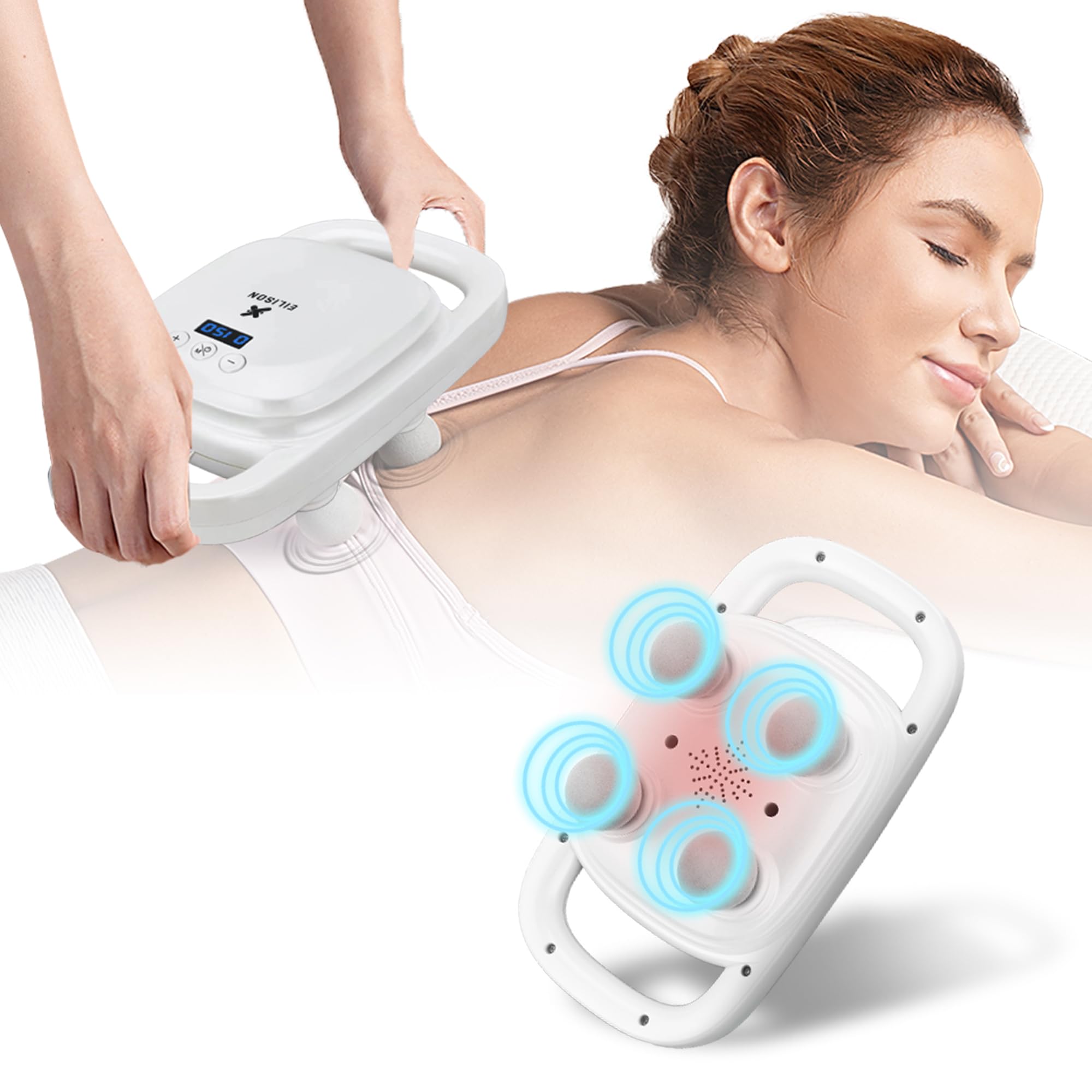 Amazon.com: EILISON Massage Gun, Massage Gun Deep Tissue 4 Heads ...