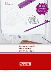 Brunnen 1032105 doorslagpapier (A4, 30 g/m2, 100 stuks) wit : Amazon.nl ...