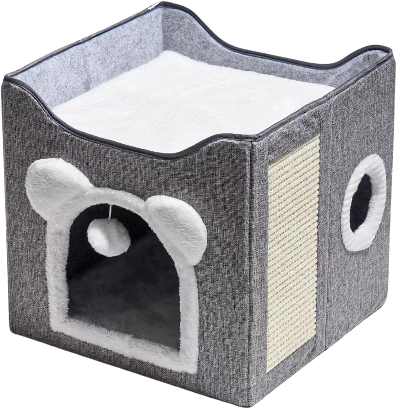 Feral katthus utomhus isolerad kattbädd för inomhus kattkub grotta ...