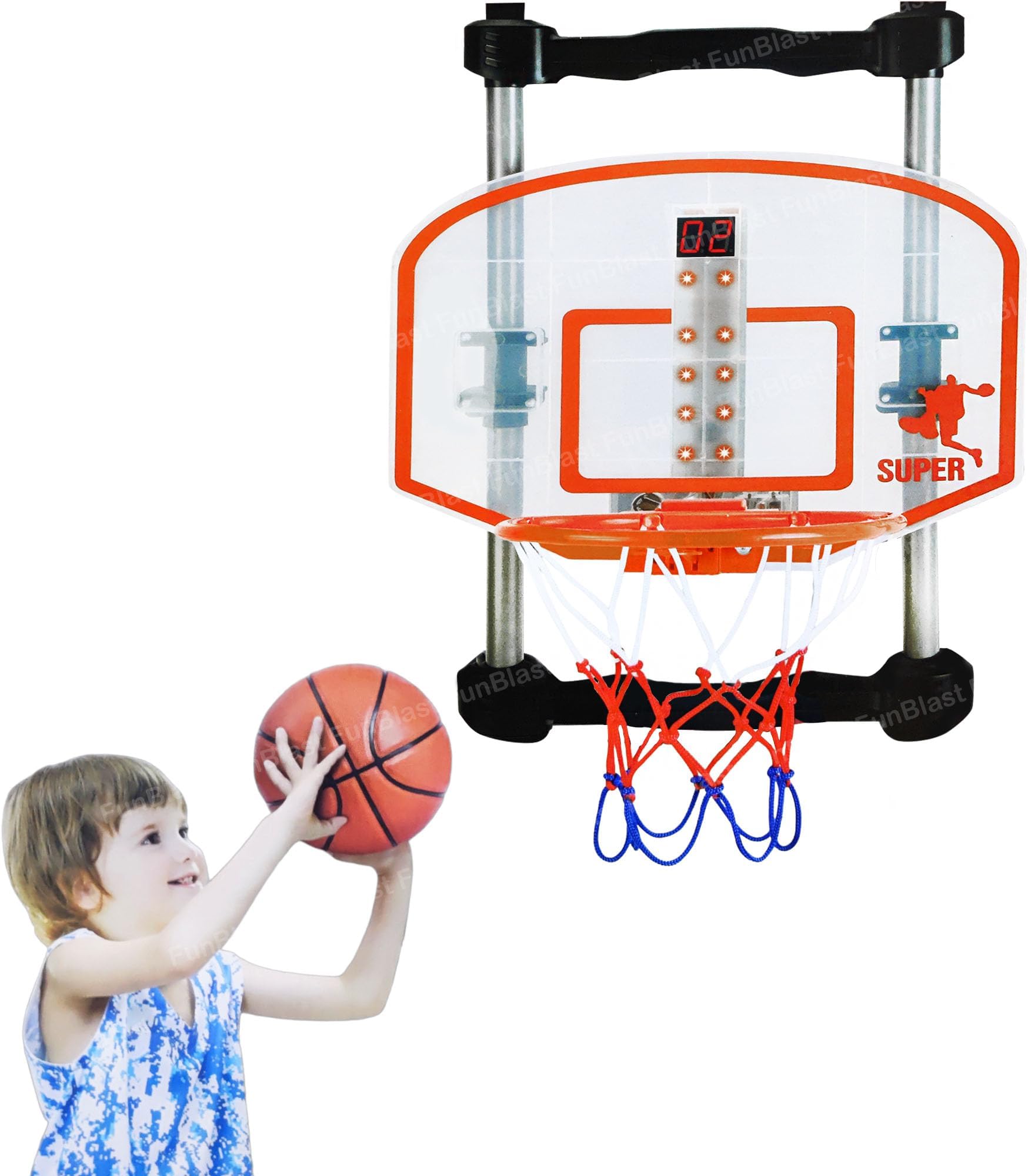 Buy FunBlast Basketball for Kids, Wall Mount Basket Ball Kit with ...