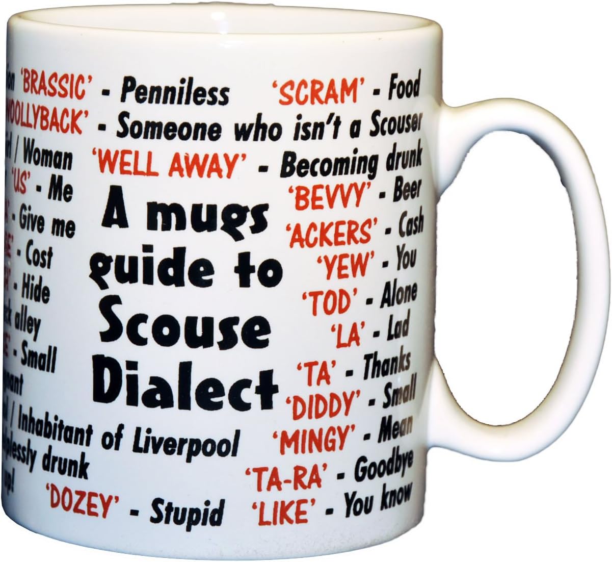 personalised4u Scouse Dialect Taza de café de cerámica – hace una ...
