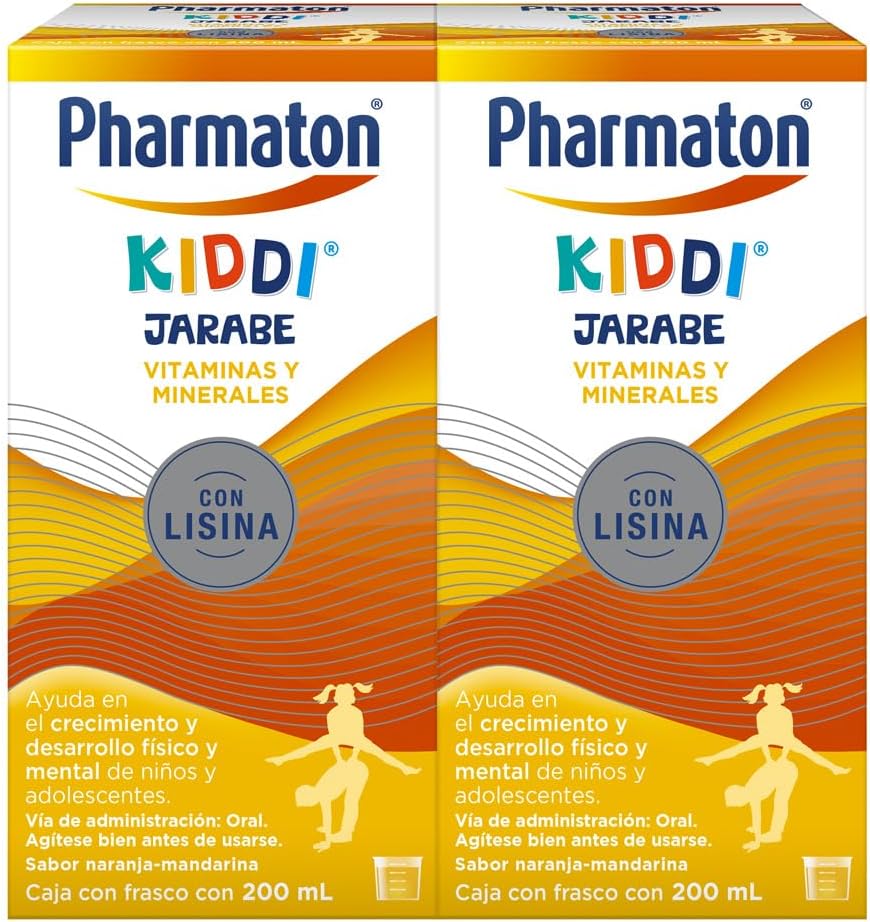 Pharmaton Kiddi Multivitamínico para Niños, Contiene Vitaminas y ...