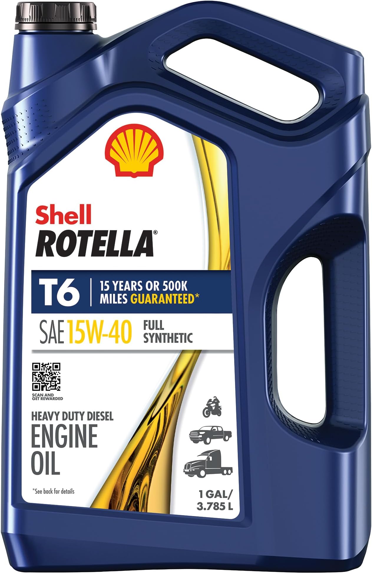 Amazon.com: Shell Rotella 550019921-3PK T6 Full Synthetic Heavy Duty ...