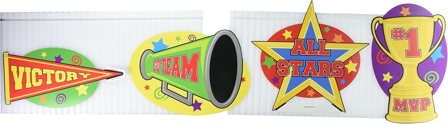 Amazon.com: Beistle 4-Pack School Spirit Cutouts, 14-Inch : Home & Kitchen