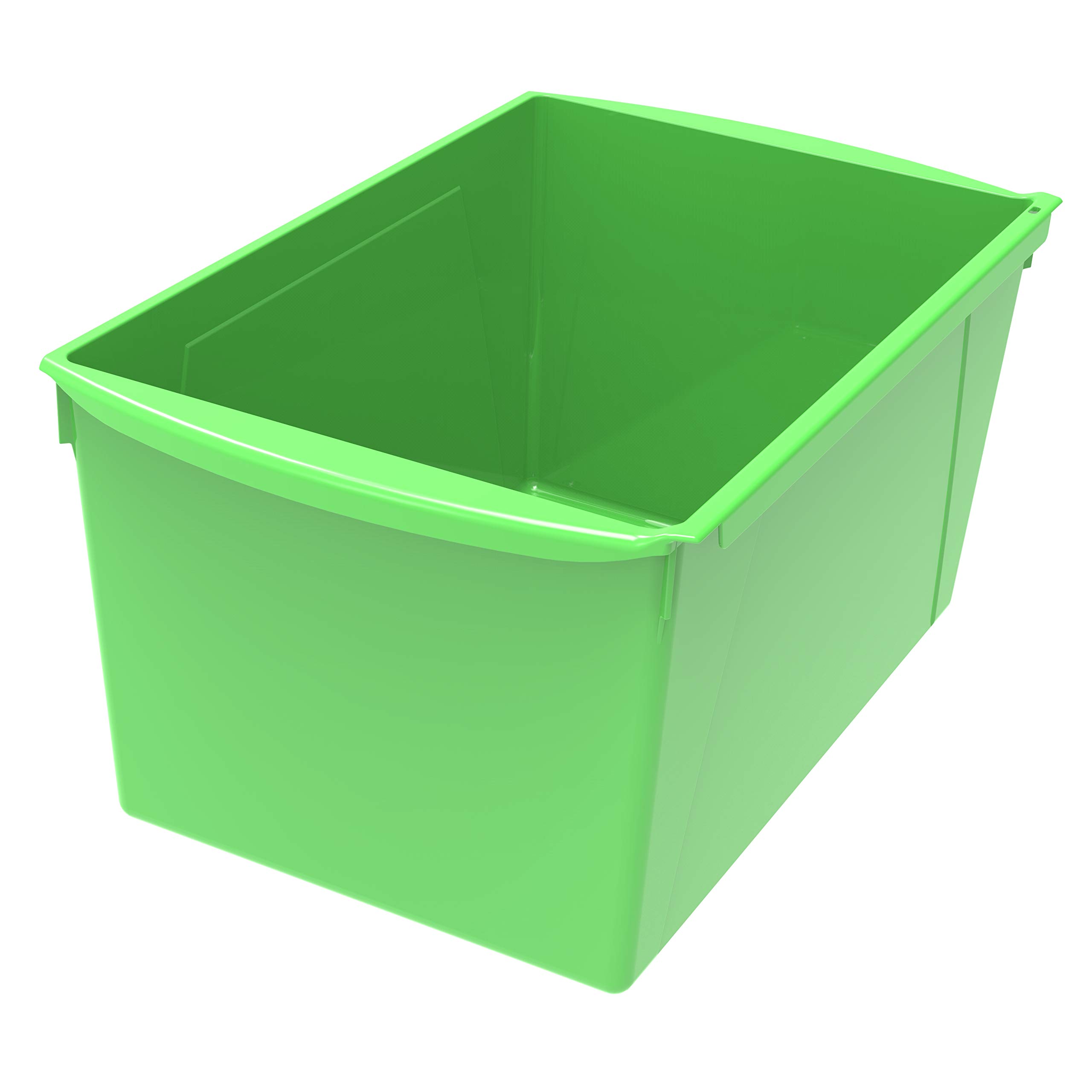 Snapklik.com : Storex Extra-Large Book Bin, Interlocking Plastic ...