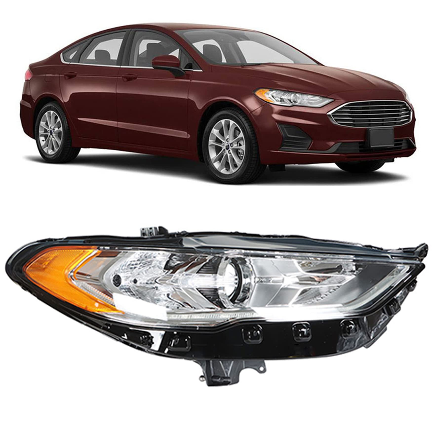 WFLNHB Front Right Headlight Assembly Replacement for 2017 2018 2019 ...