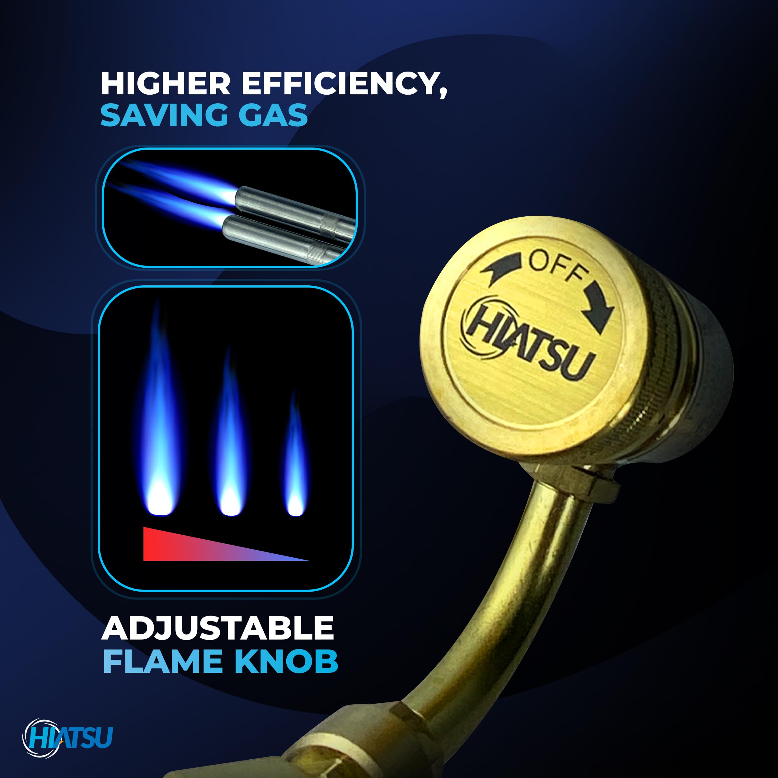 Snapklik.com : HIATSU Double Flame Jet Turbo Torch Head - High Output ...