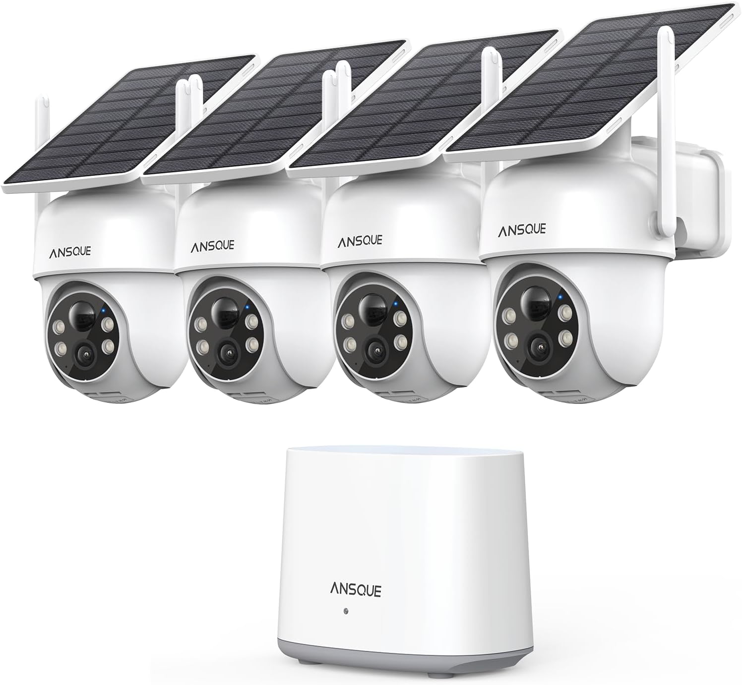 Amazon.com : ANRAN Solar Security Cameras Wireless Outdoor, 4MP FHD ...