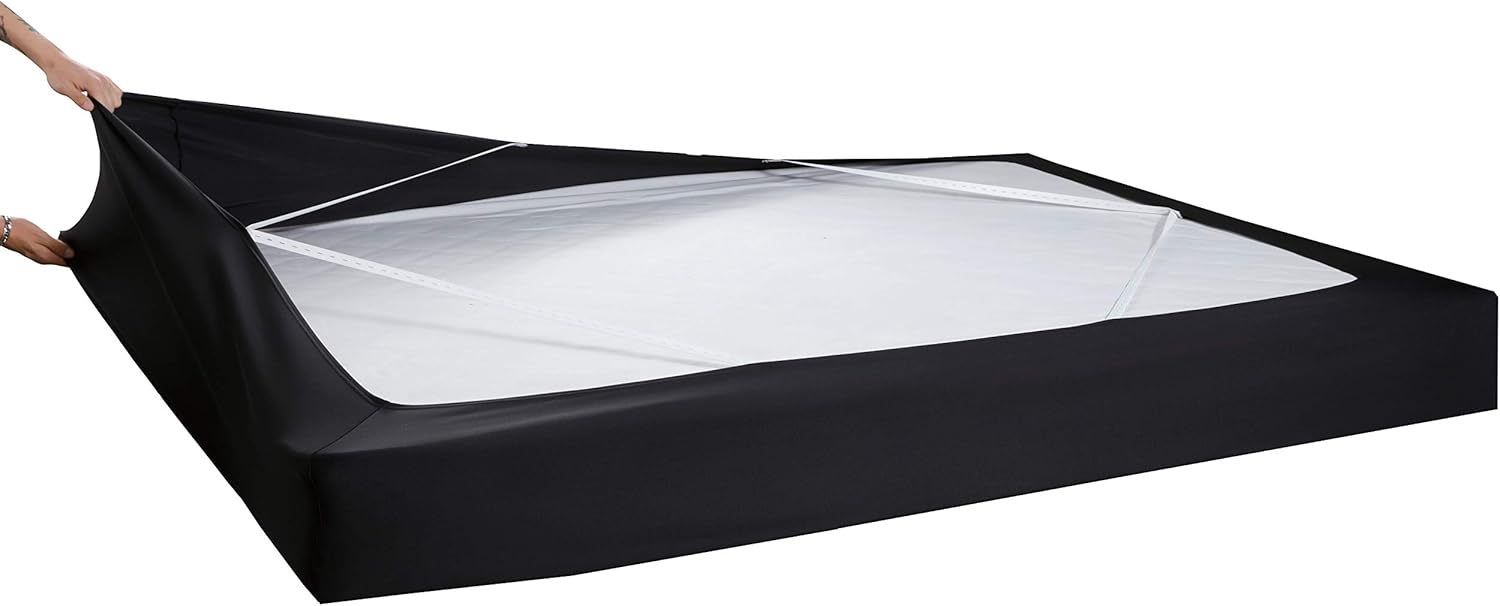Amazon.com: Elegant Comfort Box Spring Cover - Snug 4 Way Elastic Wrap ...