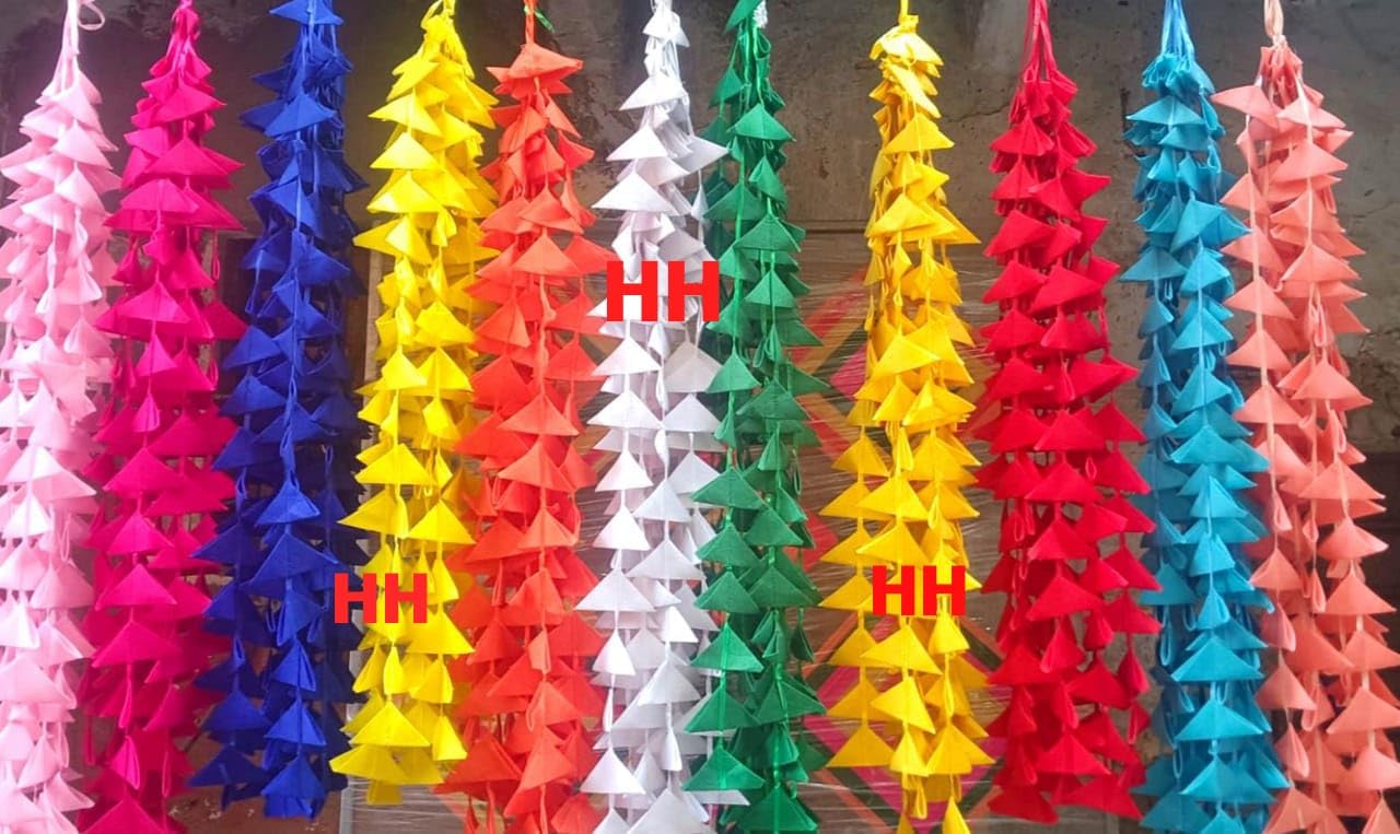 Craftomanic® Decorative Triangle 4 Ft 10 Hanging Decorative Garland ...