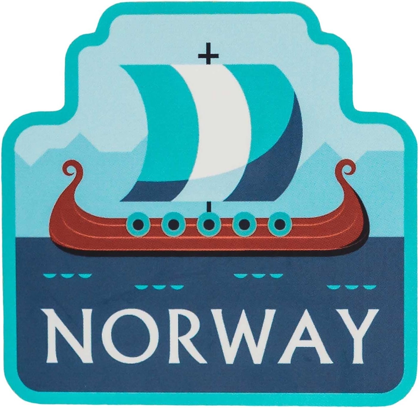 Amazon.com: Norwegian Flag Sticker Decal Vinyl Made in USA : Sports ...