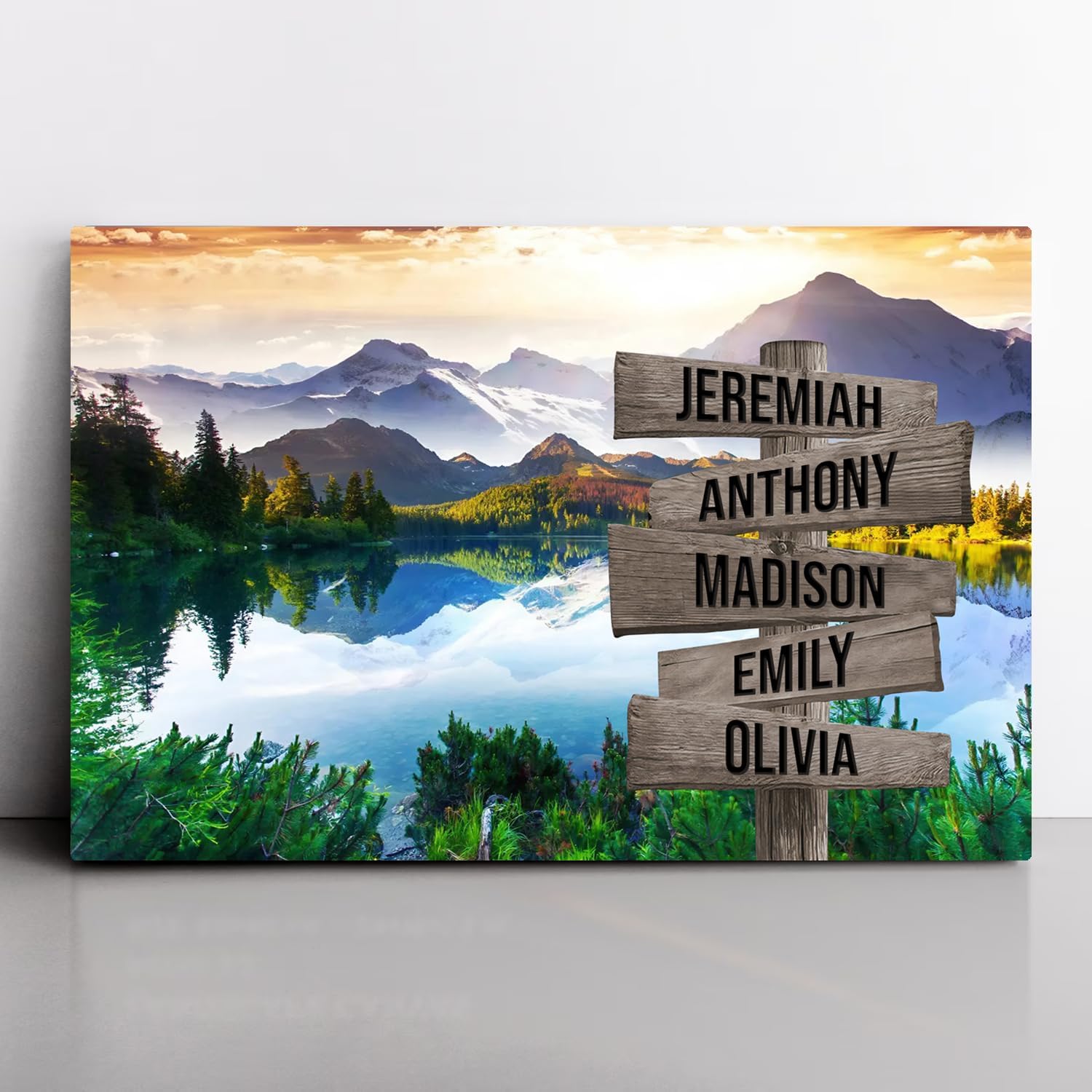Amazon.com: Personalized Family Street Sign Multi-Name Canvas Or Poster ...