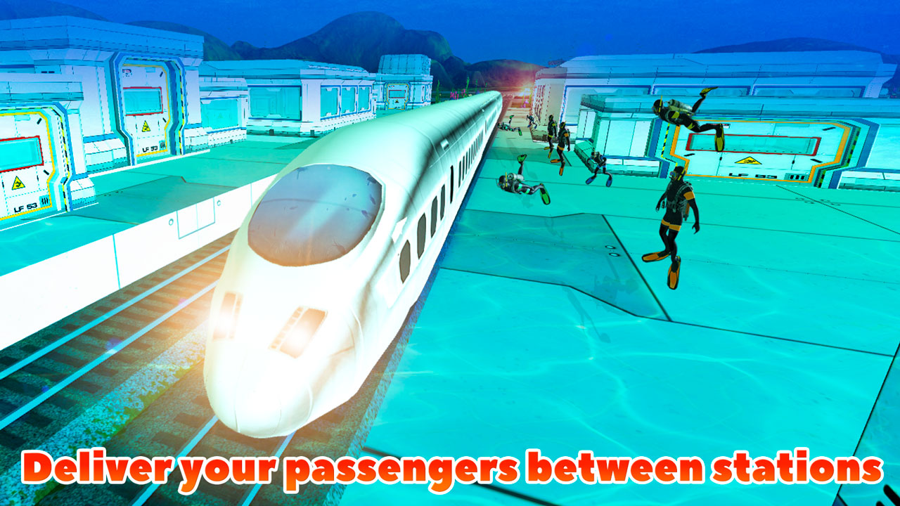 Underwater Train Racing Simulator 3D: Train Station Cargo Transport ...