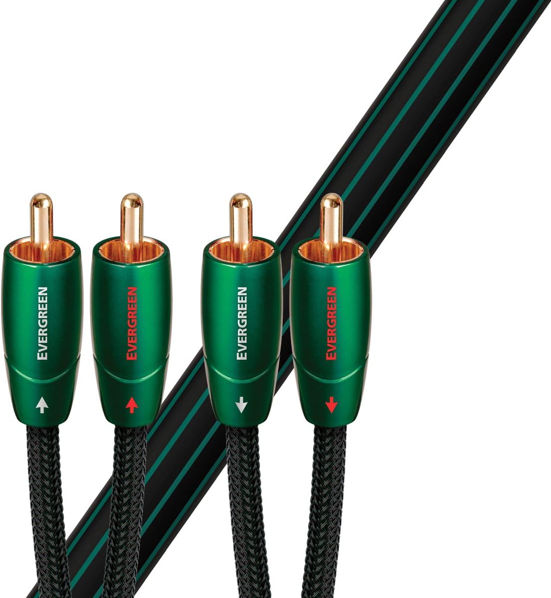 Amazon.com: AudioQuest Evergreen 1m 3.28 feet RCA to RCA 1m 3'4 ...