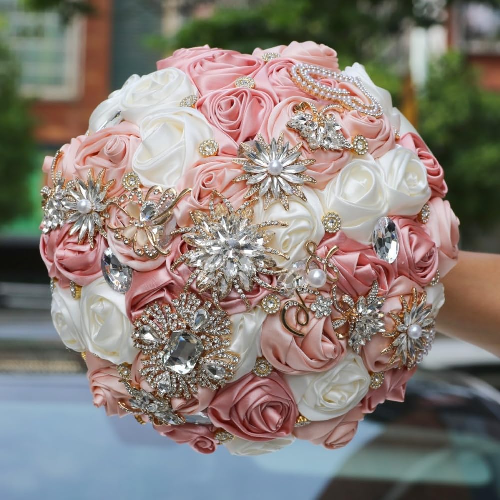 Blush Pink Bridal Bouquet With Rosary Blush Pink Bridal Bouquet,