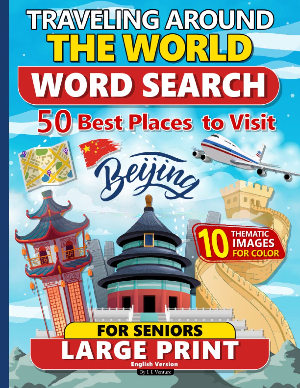 Amazon.com: Traveling Around The World Word Search Book For Seniors ...