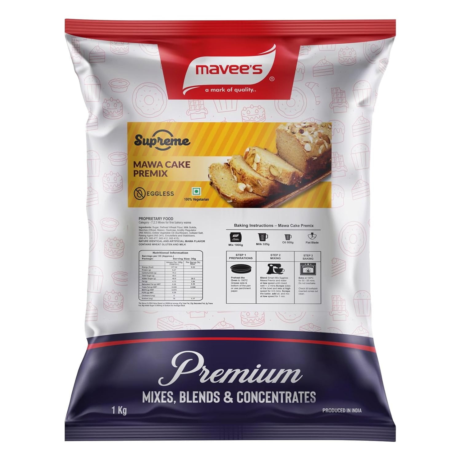 Supreme - Mawa Cake Mix Eggless | Premium Baking solutions | Instant ...