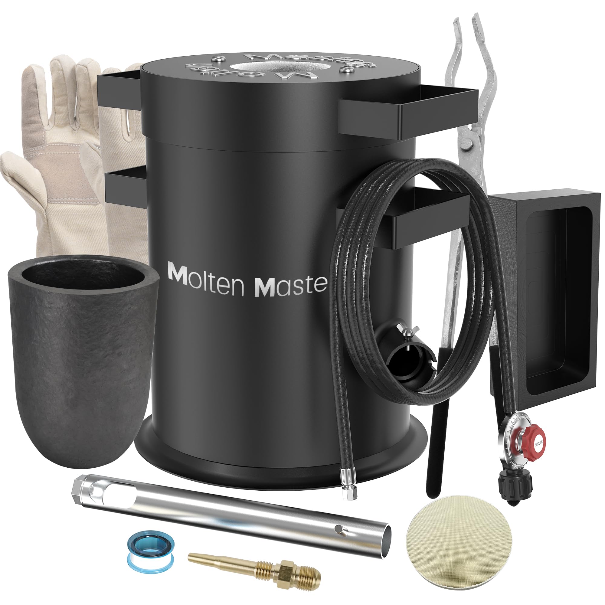 Amazon.com: MMasters 6KG Propane Metal Melting Furnace Kit with Gloves ...