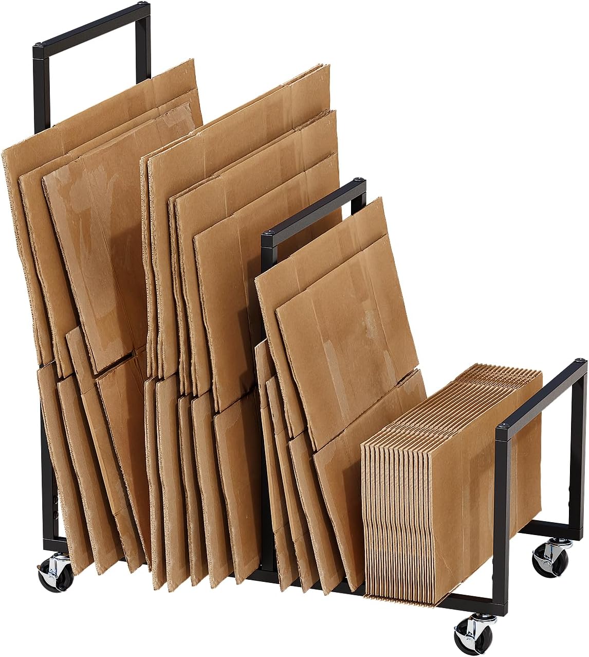 Amazon.com: lukar Carton Storage Rack, Cardboard Organizer Box with ...