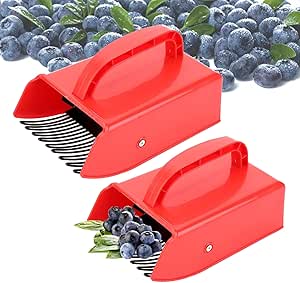 Naturezhen 2 Packs Berry Picker, Durable Plastic Blueberry Picker ...