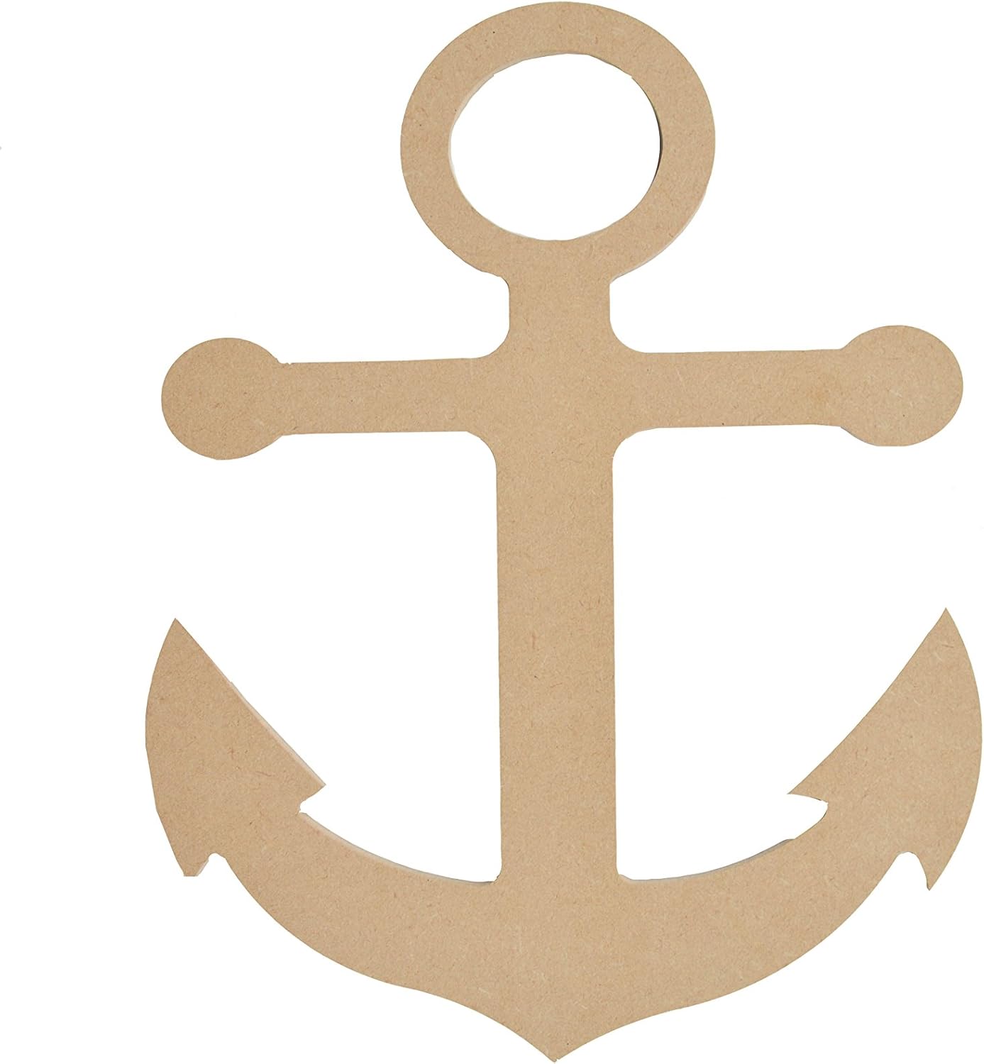 Amazon.com: Anchor Shape Unfinished MDF Cut Out MANCH-12 : Arts, Crafts ...