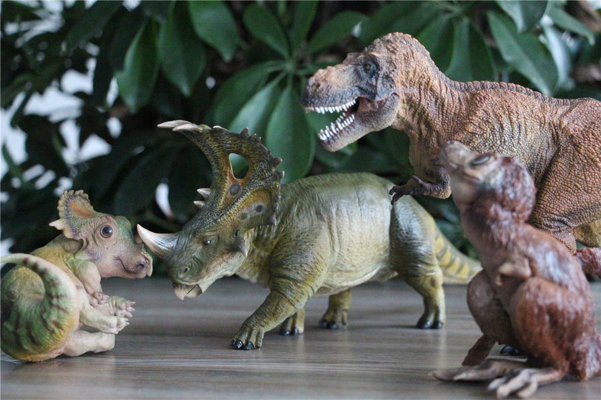 Buy PNSO Tyrannosaurus Rex Wilson Nanmu Sinoceratops Family Scene ...