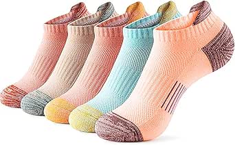Socks Calcetines Mujer Cortos, 5 Pares Calcetas de Corte Bajo, Calcetas ...