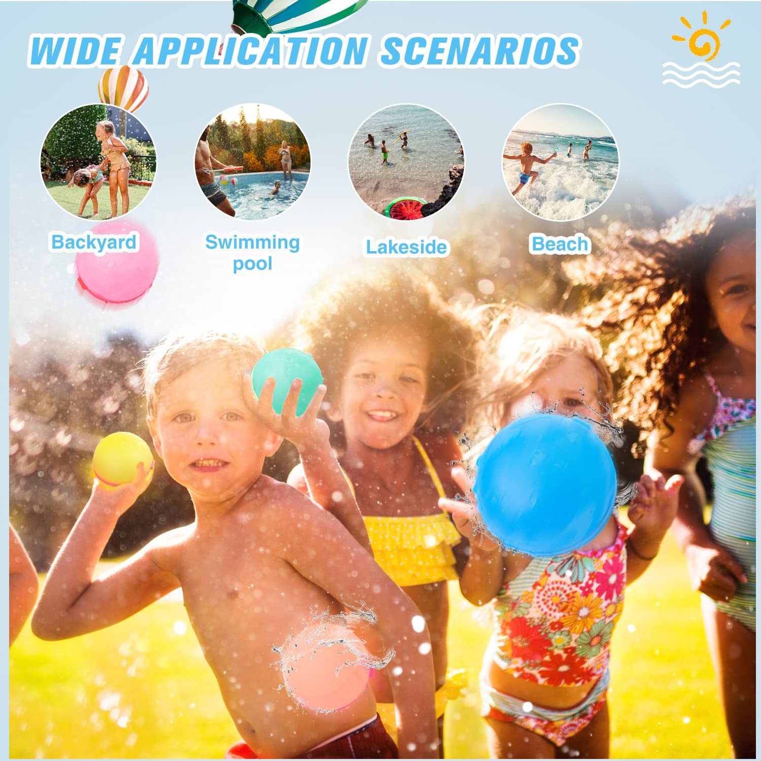 Snapklik.com : Reusable Water Bomb Balloons Refillable Magnetic Water ...