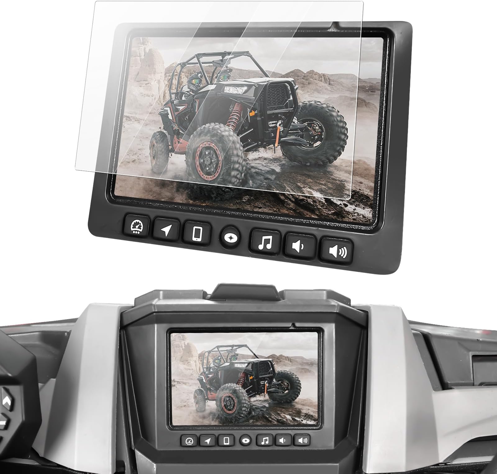 Amazon.com: YMU Polaris Tempered Glass Screen Protector Compatible with ...