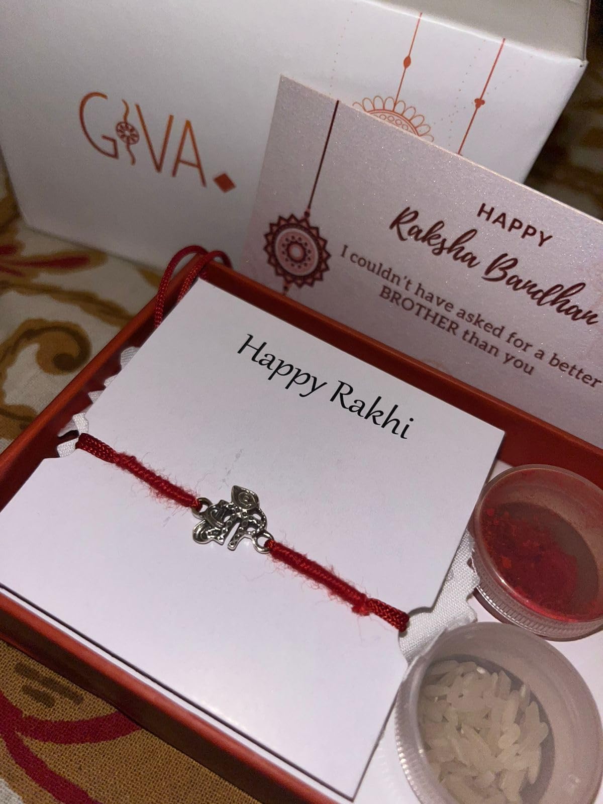 GIVA 925 Silver Precious Rakhi|Raksha Bandhan Rakhi for Brother | Gift ...
