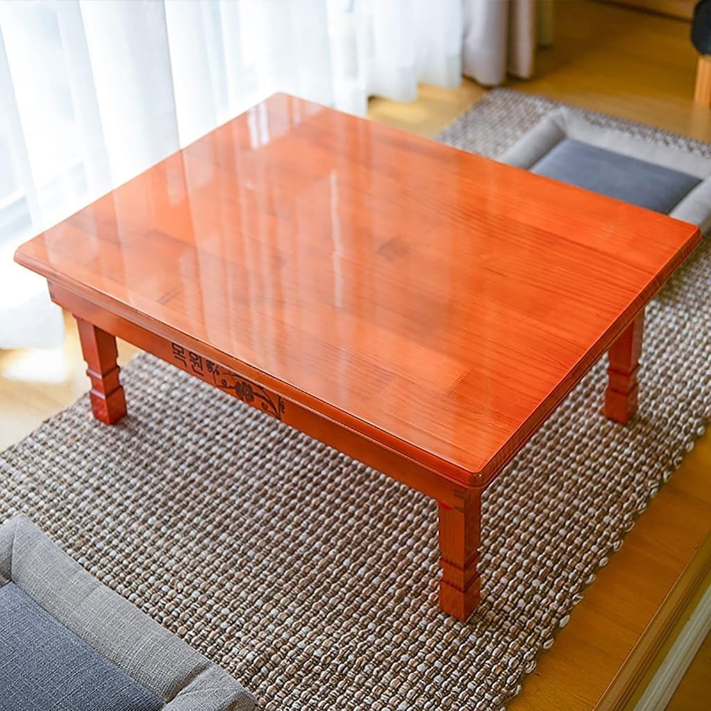 Amazon.com: JQUAL Folding Solid Wood Coffee Table, Low Floor Sitting ...