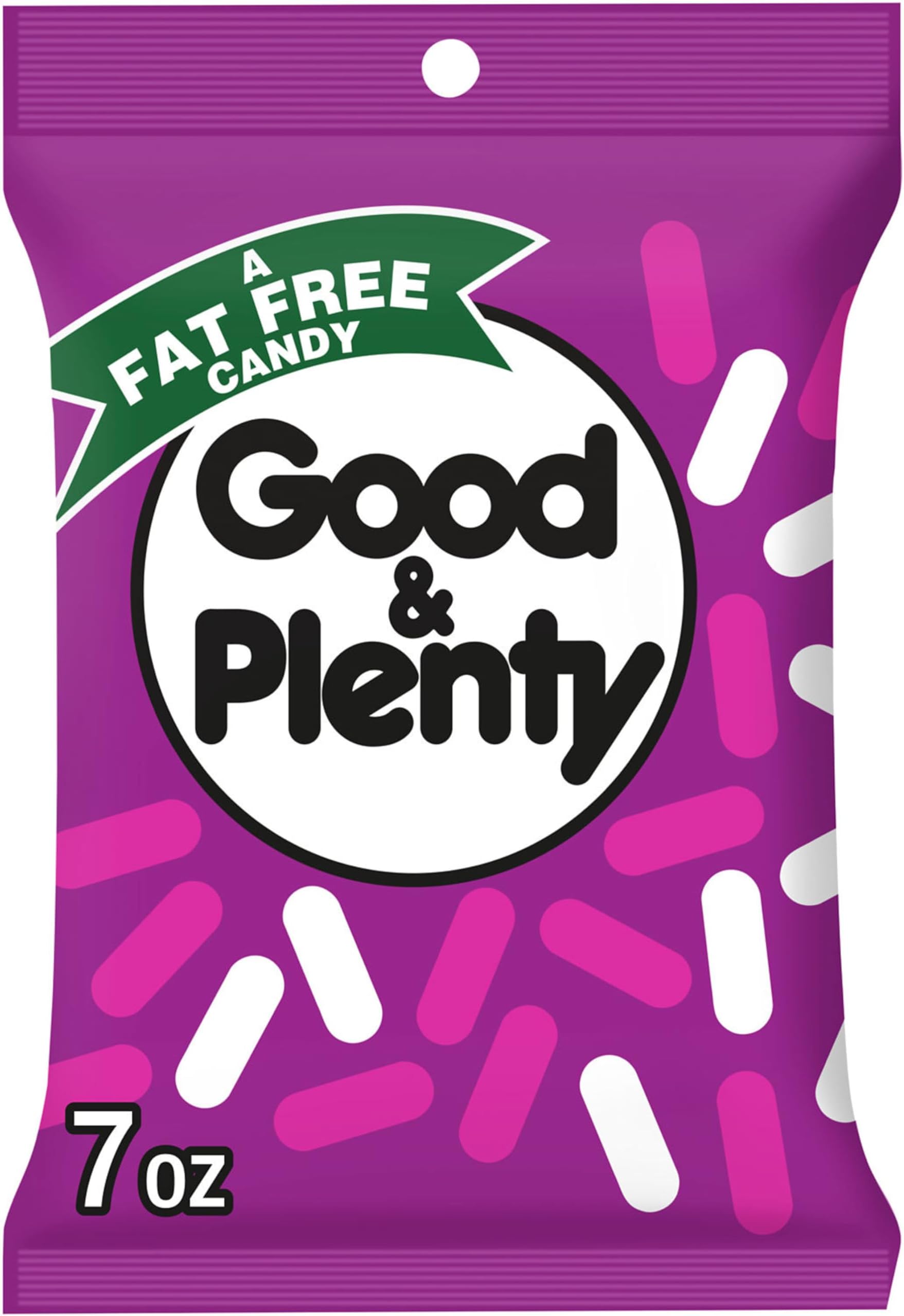 Amazon.com : GOOD & PLENTY Licorice Fat Free, Candy Bag, 7 oz : Grocery ...
