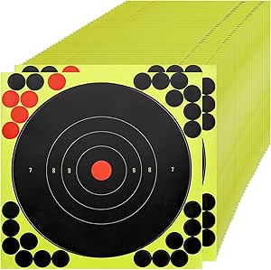 Amazon.com : 50PCS Self Adhesive Shooting Target, 10 Inch Paper Sticker ...