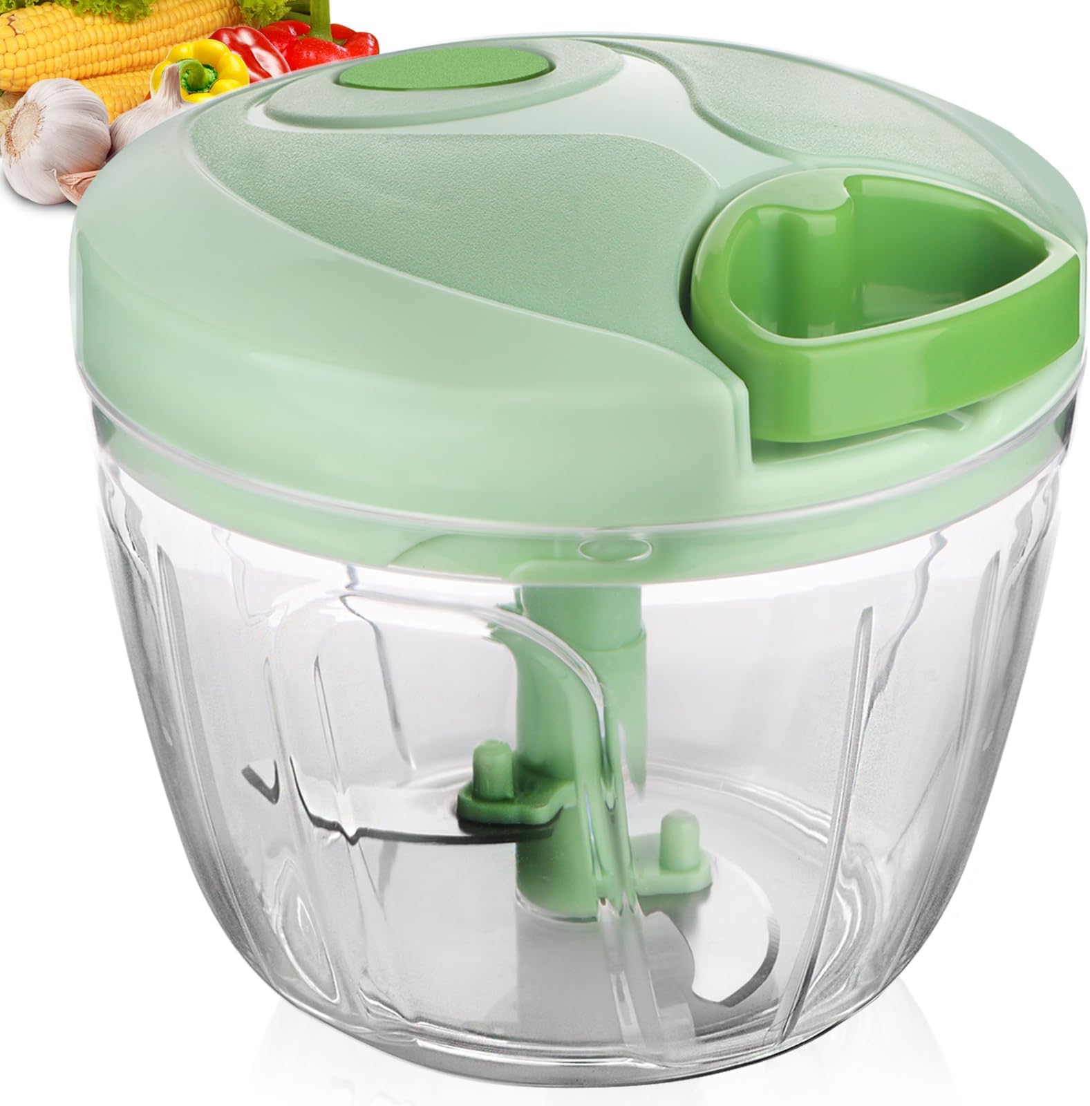 Amazon.com: Ourokhome Manual Food Processor Vegetable Chopper, Portable ...