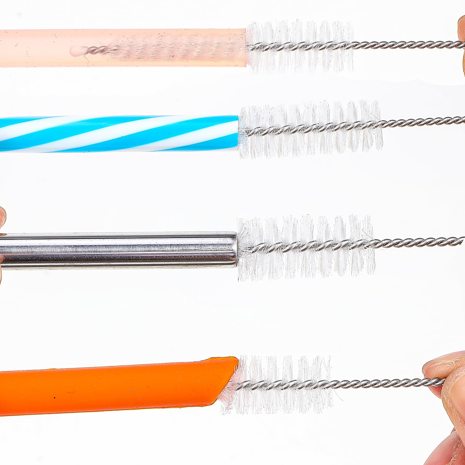 Straw Cleaners Flexible Drain Brush,Nylon Cleaner Double Ended Elastic ...