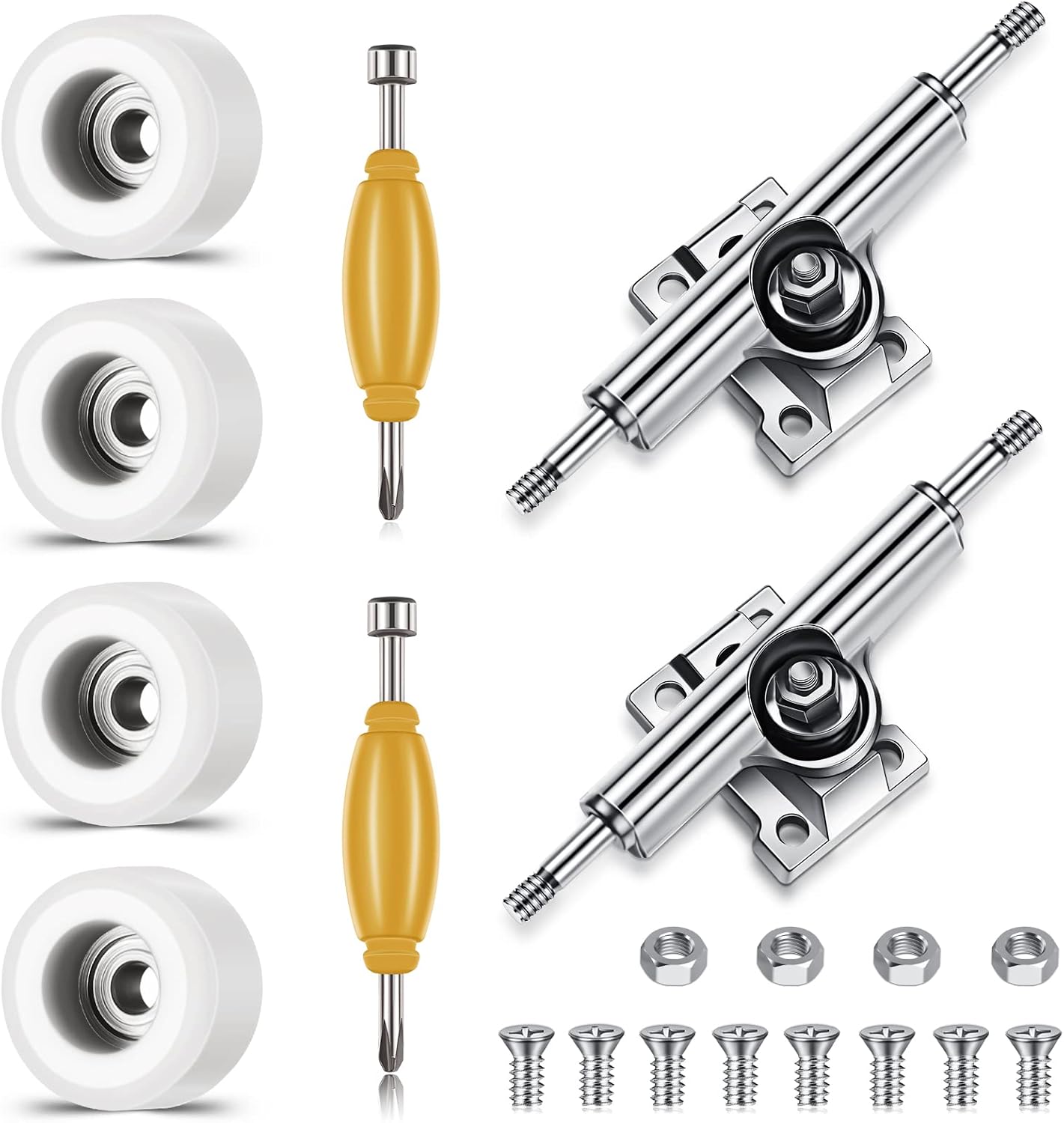 Amazon.com: Zhehao 8 Pcs Fingerboard Bearing Wheels Standard ...