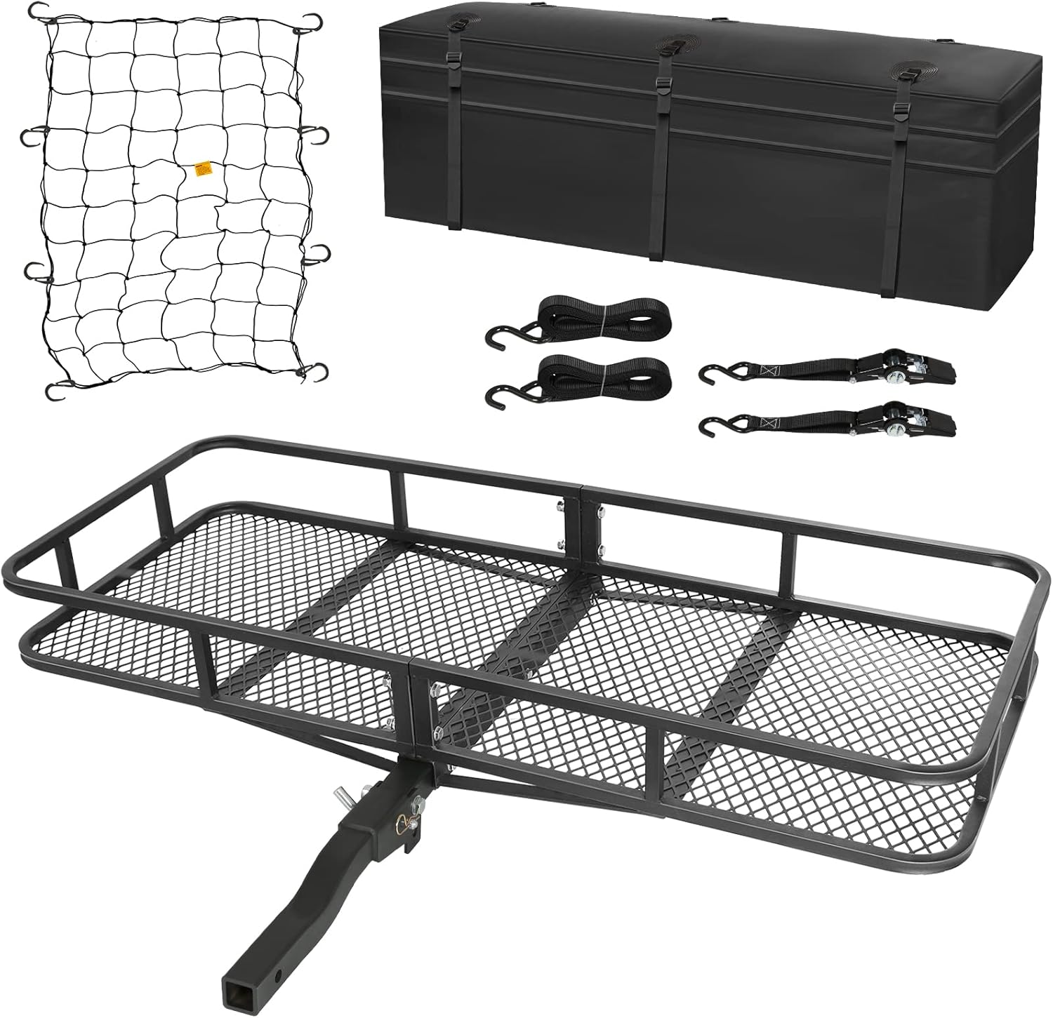 Amazon.com: Ark Motoring Hitch Cargo Carrier, 60 x 24 x 6-Inch, 500 lbs ...