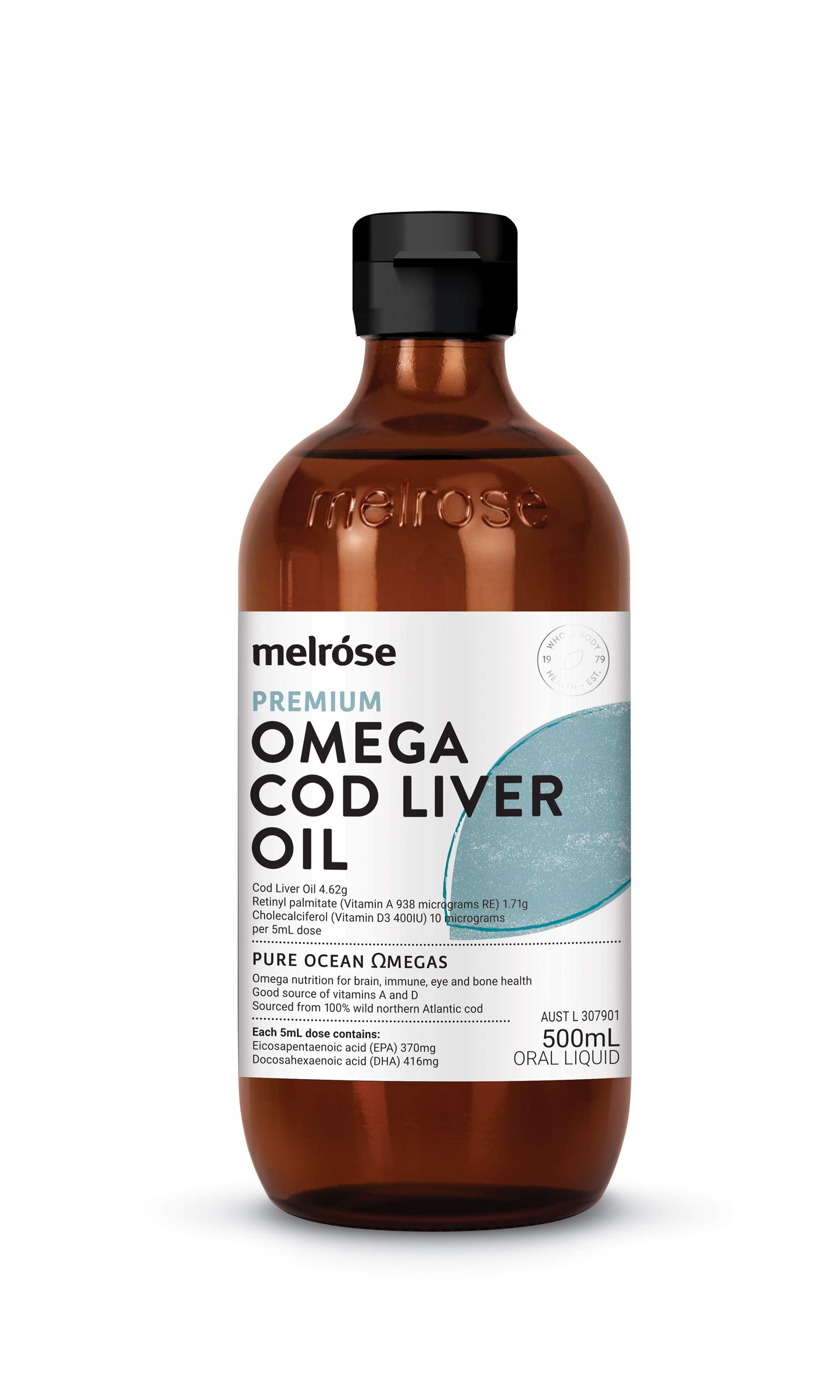 Melrose Omega Cod Liver Oil 500mL : Amazon.com.au: Health, Household ...