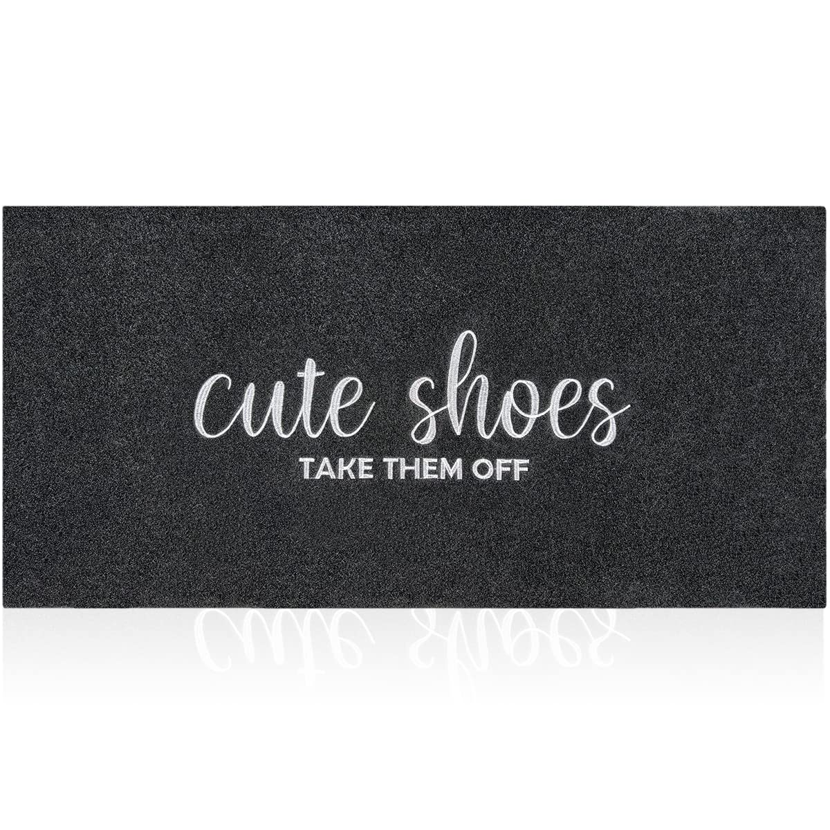 Amazon.com: Front Door Mat Welcome Mats Cute Shoes Take Them Off Entry ...