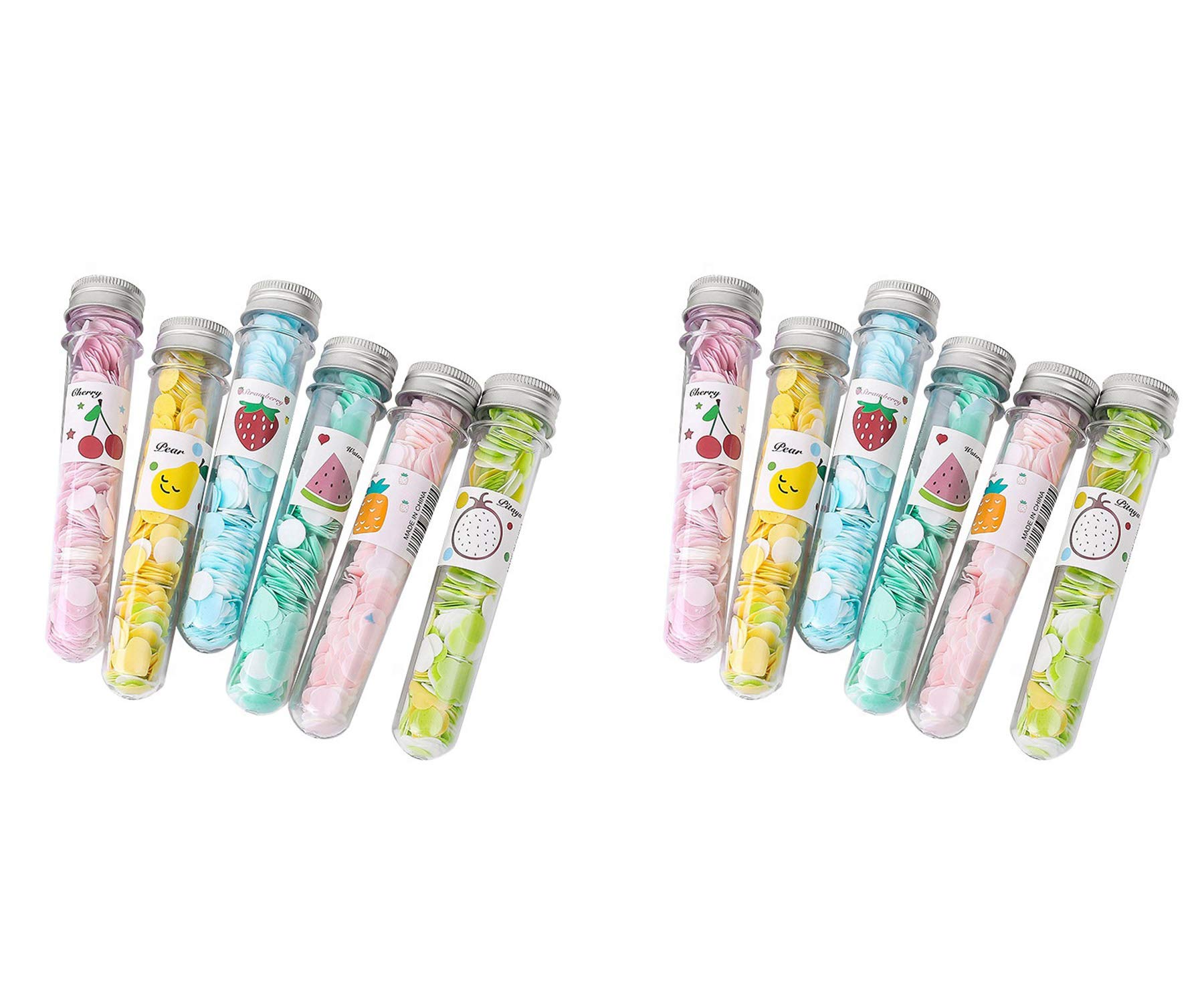 Samvardhan 12pcs Travel Soft Paper Soap Flower Design Tube Shape ...