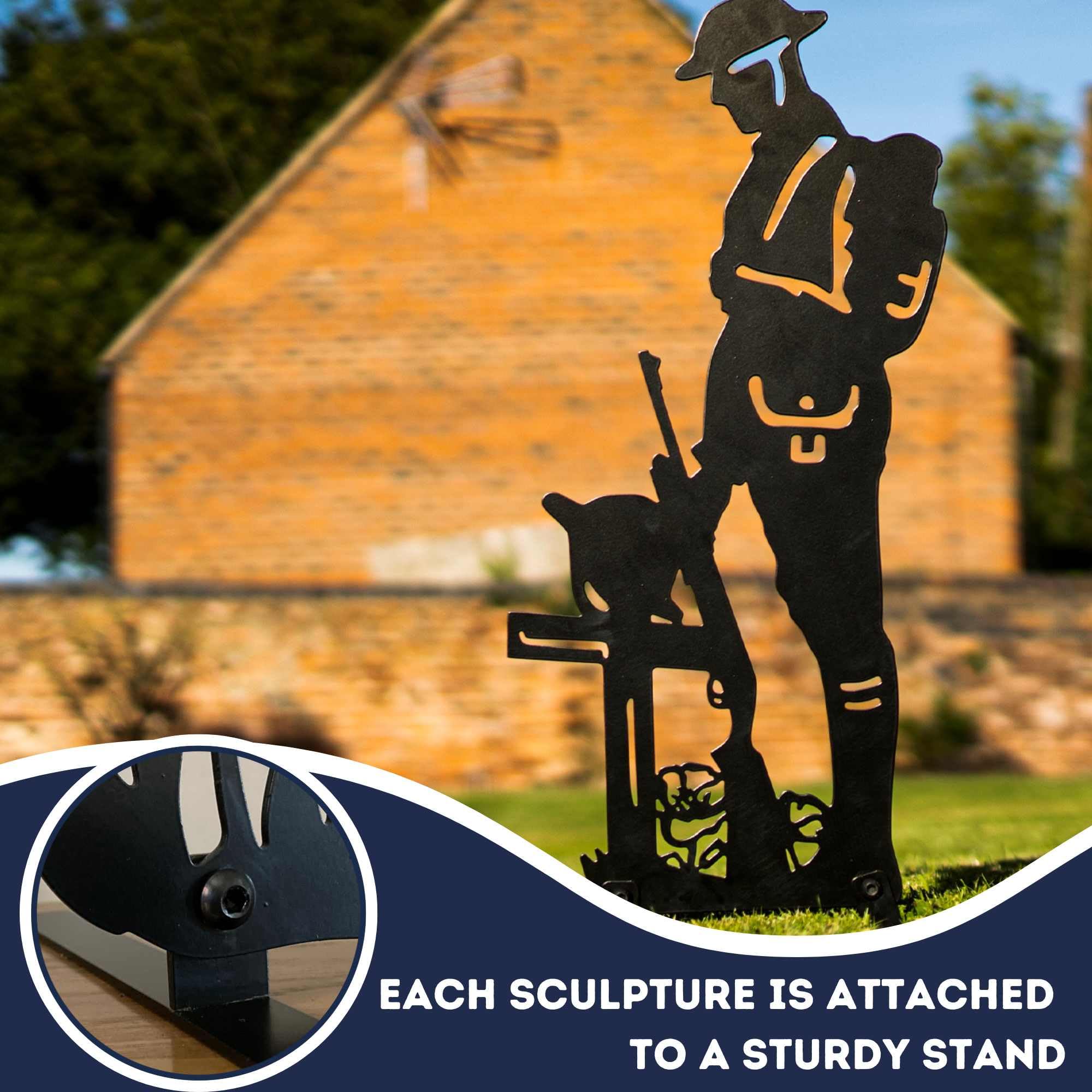 Fallen Soldier Memorial Art Fallen Soldier Silhouette Stock