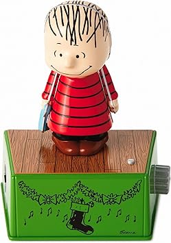 Amazon.com: Hallmark Peanuts Linus Christmas Dance Party Figurine ...