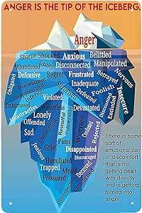 Amazon.com: Retro Teacher Metal Tin Sign Anger Is The Tip Of The ...