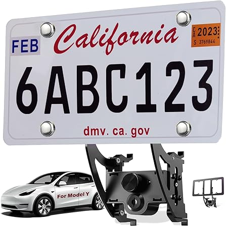 Amazon.com: 2025 Model Y/3 License Plate Frame for Tesla Accessories ...
